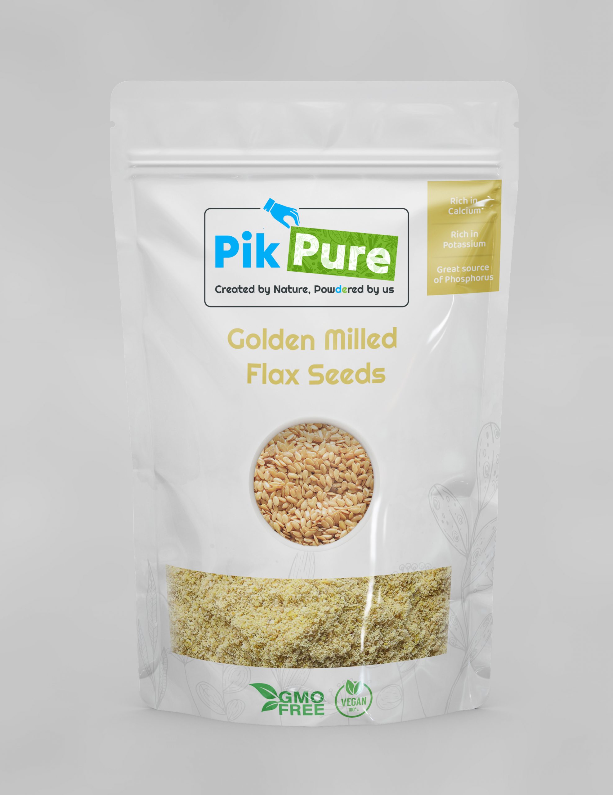 Golden Milled Flax Seeds - Pik Pure